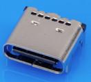 China Alinta USB TYPE C 24PIN Ontvanger Dubbele rij SMT Lengte 7,9 mm Middenhoogte 1,68 mm Te koop
