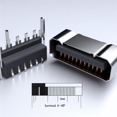 Cina 1.0mm Pitch FPC Connector SMT orizzontale tipo 4-40P in vendita