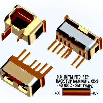 China 1.0mm Pitch FPC Connector Back Flip SMT Type -40C to 85C for sale