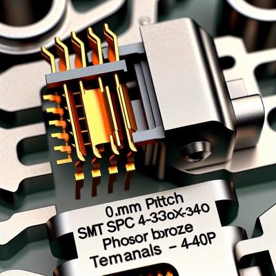 Cina Connettore FPC SMT passo 1,0 mm con terminali in bronzo fosforoso 4-40P in vendita