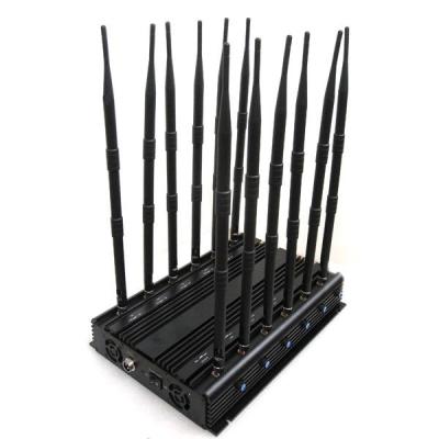 China Network 14 Bands Cellular Signal Jammer Mobile Phone Blocking Device 330x 238 X 60mm for sale