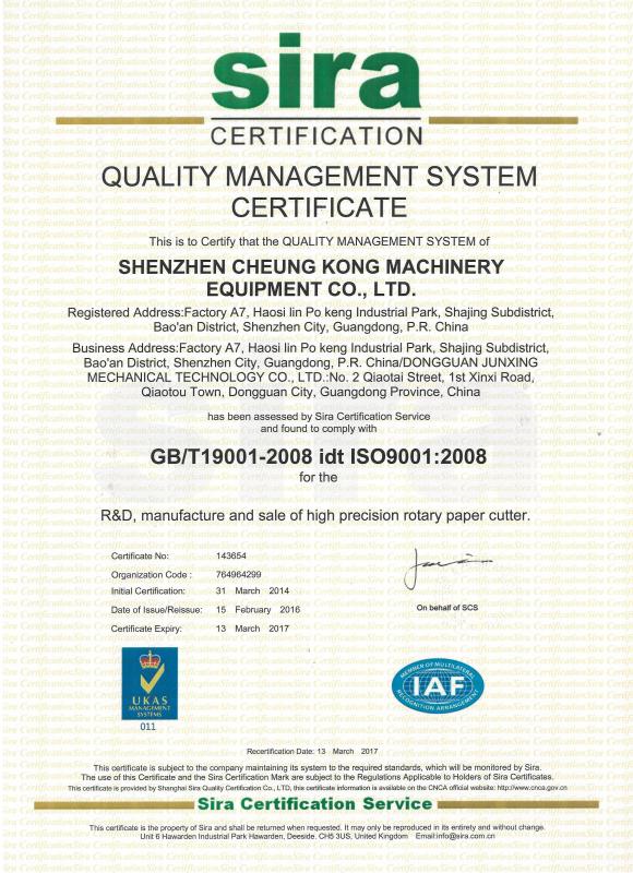 Sira - Dongguan Chun Hing Mechanical Technology Co., Ltd.