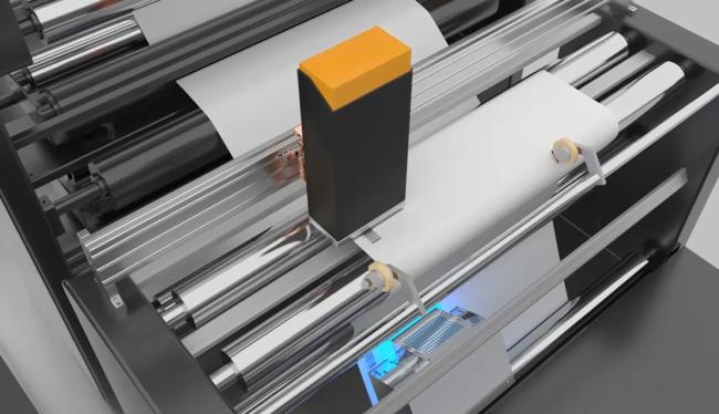 Ink jet printing system with Epson nozzle