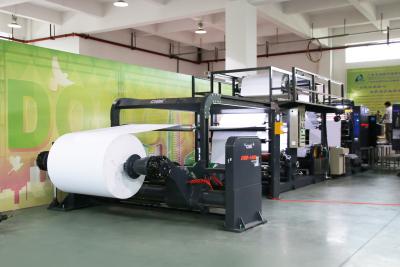 China Precision Rotary Paper Sheeter 450mm - 1650mm Cutting Length Rotary Paper Cutter for sale