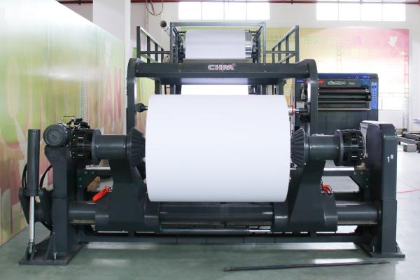 Quality Single Knife Die Cut Paper Cutter 6M Paper Roll To Sheet Cutting Machine for sale