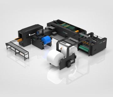 China 60cm - 140cm A4 Paper Cutting And Packing Machine 297mm  Paper Sheeter Machine for sale