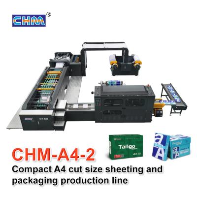China Automatic A4 Copy Paper Cutting Packing Machine Office A3  A4 Paper Making Machine for sale