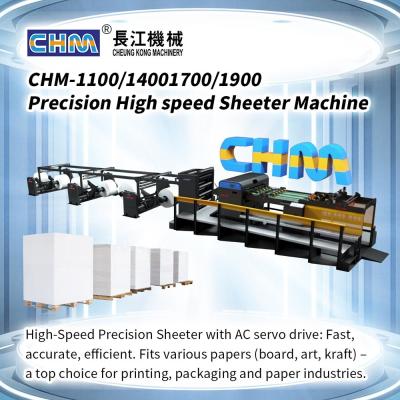 China Servo Driven Paper Sheeting Machine Double Offset Paper Roll Sheeter Machine for sale