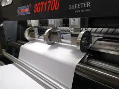 Heavy Double Rotary Paper Sheeting Machine 300cut/Min Paper Reel Cutter ODM