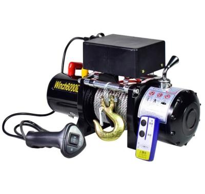 China car winch for self-help with 6000lbs pull capacity for sale