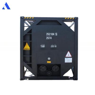 China UN T3 Fire Heating 20ft Bitumen ISO Tank Container with CSC Certificate and 16MnDR Vessel Material for sale