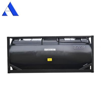 China UN T3 Fire Heating 20ft Bitumen ISO Tank Container with CSC Certificate and 16MnDR Vessel Material for sale