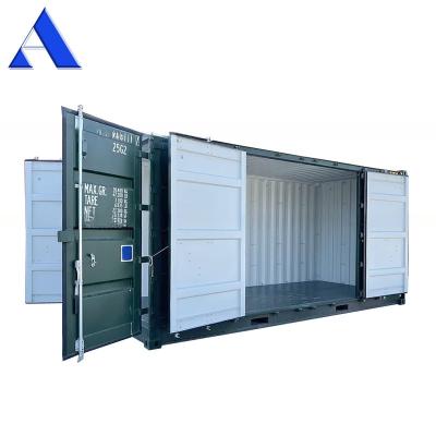 China 20ft High Dry Shipping Container with Cube Side Door Made from Steel Corten Steel 6058 x 2438 x 2896 mm 33.2 CBM Capacity for sale