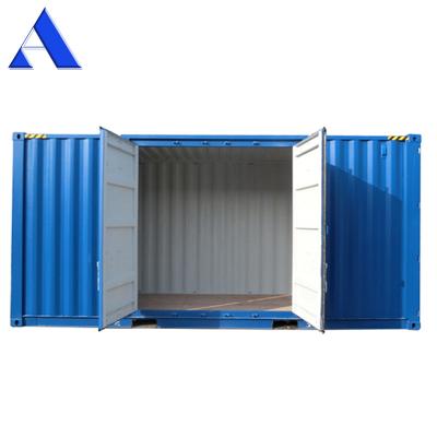 China Container de embarque de 20 pés de altura com porta lateral aberta Dimensões externas 6.058 x 2.438 x 2.896 M à venda