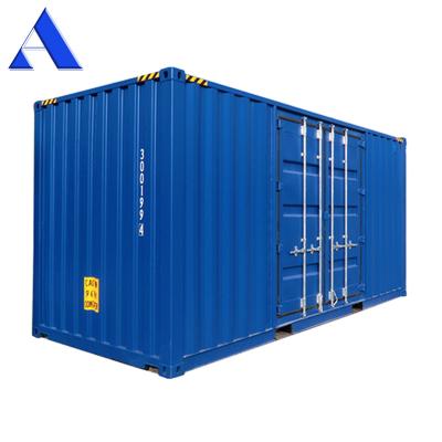 China Container de embarque de 20 pés de altura com porta lateral aberta Dimensões externas 6.058 x 2.438 x 2.896 M à venda