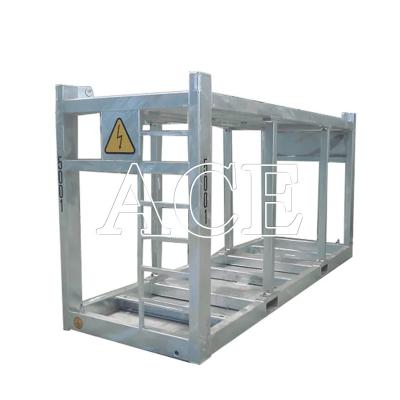China 13ft 4meter DNV 2.7-1 Standard Galvernized Offshore Container Lifting Frame Skid 45 degree Sling Angle for sale