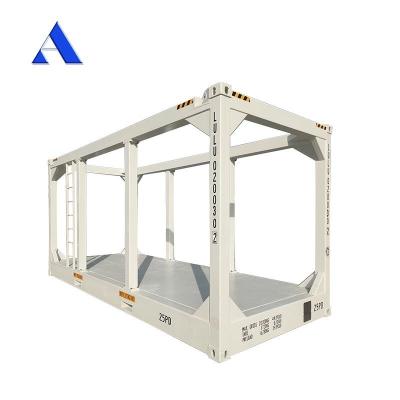 Cina 20FT DNV 2.7-1 Standard Steel Corten Offshore Lifting Frame Container Cestini di scivolo con condizione e trave mobile in vendita