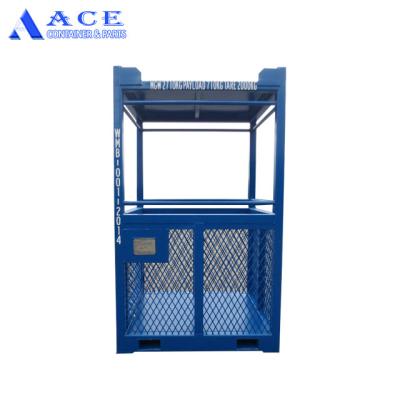 Cina 45C Angolo di sollevamento 3CBM DNV 2.7-1 Contenitore secco in acciaio Cesto di trasferimento personale offshore con certificati CSC e BV in vendita
