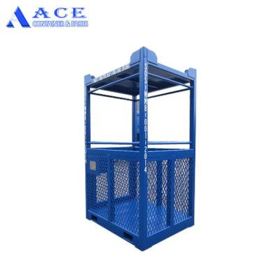 Cina 45C Angolo di sollevamento 3CBM DNV 2.7-1 Contenitore secco in acciaio Cesto di trasferimento personale offshore con certificati CSC e BV in vendita