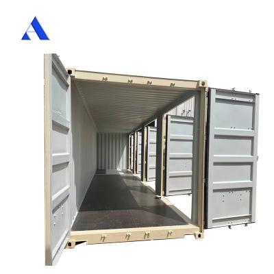 Cina 67.7cbm Capacità 40ft Cubo alto Container di spedizione a lato aperto con 4 porte laterali 12192 x 2438 x 2896 mm Dimensioni esterne in vendita