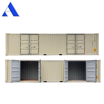 China Contêiner de transporte de lado aberto de 40 pés de altura com 12192 x 2438 x 2896 mm Dimensões externas e características personalizáveis à venda