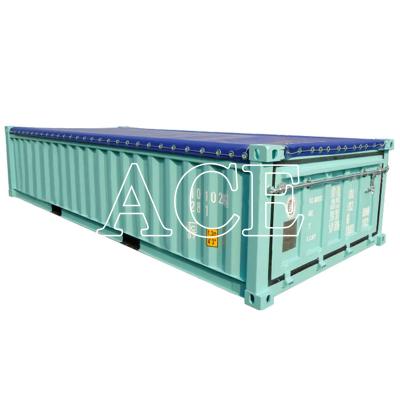 Cina Contenitore a copertura aperta e morbida da 20 piedi di altezza con copertura del tetto in telaio BV Soluzione di stoccaggio di minerali di grandi dimensioni in vendita
