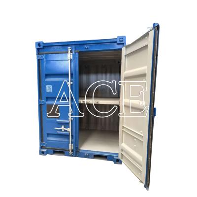 Cina DNV 2.7-1 Contenitore secco offshore standard da 6 piedi con metallo sul ponte centrale e materiale corten colore opzionale/logo in vendita