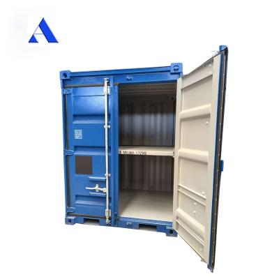 Cina DNV 2.7-1 Contenitore secco offshore standard da 6 piedi con metallo sul ponte centrale e materiale corten colore opzionale/logo in vendita