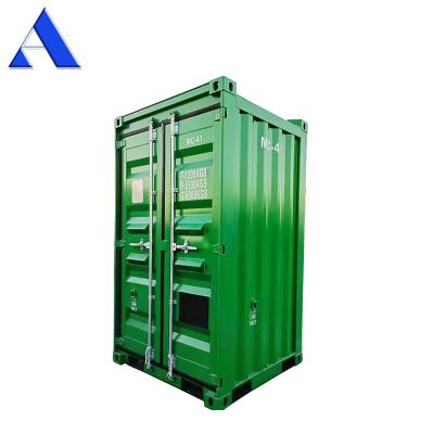 Cina DNV 2.7-1 Contenitore secco offshore standard da 6 piedi con metallo sul ponte centrale e materiale corten colore opzionale/logo in vendita