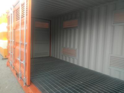 Cina Porta laterale 20 piedi 20 piedi Prodotti pericolosi Stoccaggio di prodotti chimici Contenitore di trasporto con 2700L Bund Cap e 31 cbm Capacità in vendita