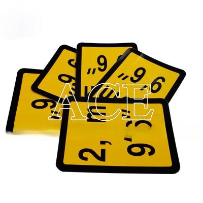 China Get the Best Performance from Your Shipping Container with 3M Technology Number Letter Mark LOGO Weight Decal Spare Parts for sale