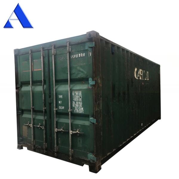 Cargo de stock chinois de 20 pieds d'épaisseur Containers d'expédition d'occasion Dimensions internes 5.899 x 2.352 x 2.393M 10 ans