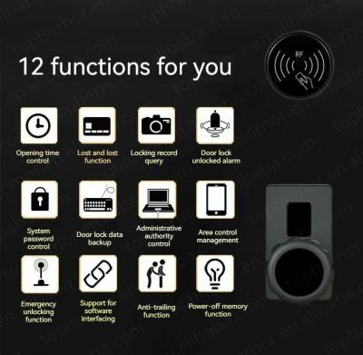 Cina TT Lock Access Intelligent Smart Door Lock RFID Card NFC Mechanical Unlock in vendita