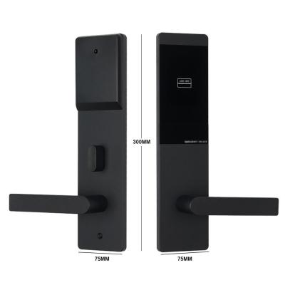 Cina RFID Swipe Apartment Digital Smart Door Lock Wireless Connection Handle Lock Security Anti Theft Gold Alluminium Alloy in vendita