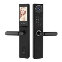 China Digital Smart Front Door Locks High Security Tuya Keyless Remote Control With Handle for sale