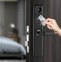 China Digital Smart Front Door Locks High Security Tuya Keyless Remote Control With Handle for sale