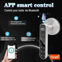 China Tuya App Smart Code Door Lock Biometric Password Access Digital Auto Door Lock for sale