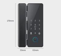 China Office Keyless Smart Door Lock Tuya Digital Fingerprint Electronic Code IC Card for sale