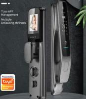 China 3D Face Recognition Smart Door Lock Tuya WiFi Fingerprint Passcode IC Card Access for sale