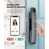 China Villa 3D Face Smart Tuya Digital Door Lock Biometric Code Card Key Access for sale