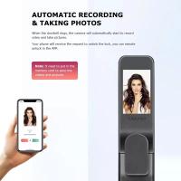 China Villa 3D Face Smart Tuya Digital Door Lock Biometric Code Card Key Access for sale