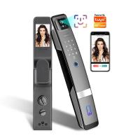 China Villa 3D Face Smart Tuya Digital Door Lock Biometric Code Card Key Access for sale