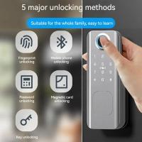 China Automatic Digital Deadbolt Smart Door Lock Code Card NFC EKey TTLock Access for sale