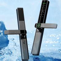 China Semi Automatic Sliding Door Lock Smart TTLock Fingerprint Code Card Access for sale