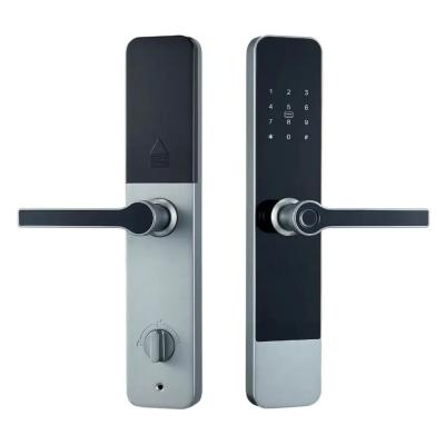 China Digital Smart Apartment Door Lock Zinc Alloy Passcode IC Card NFC Unlock for sale