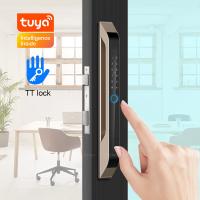 China Automatic Smart Sliding Door Lock Digital Fingerprint Password IC Card Access for sale