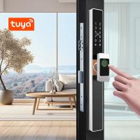 China Bridge Cutoff Smart Sliding Door Lock Waterproof Tuya Smartphone EKey Remote Control for sale