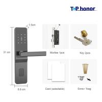 China Hotel Smart TTLock Digital Door Lock Smartphone Remote Access Code Card Key Unlock for sale