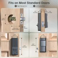 China Code IC Card Fingerprint Smart Door Locks For Apartments With Touch Panel for sale