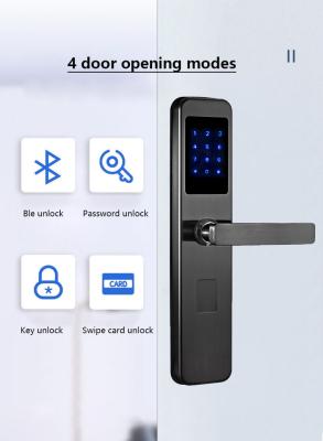 Cina Hotel Passcode Smart Door Lock with Rfid Card Reader Key Access control in vendita